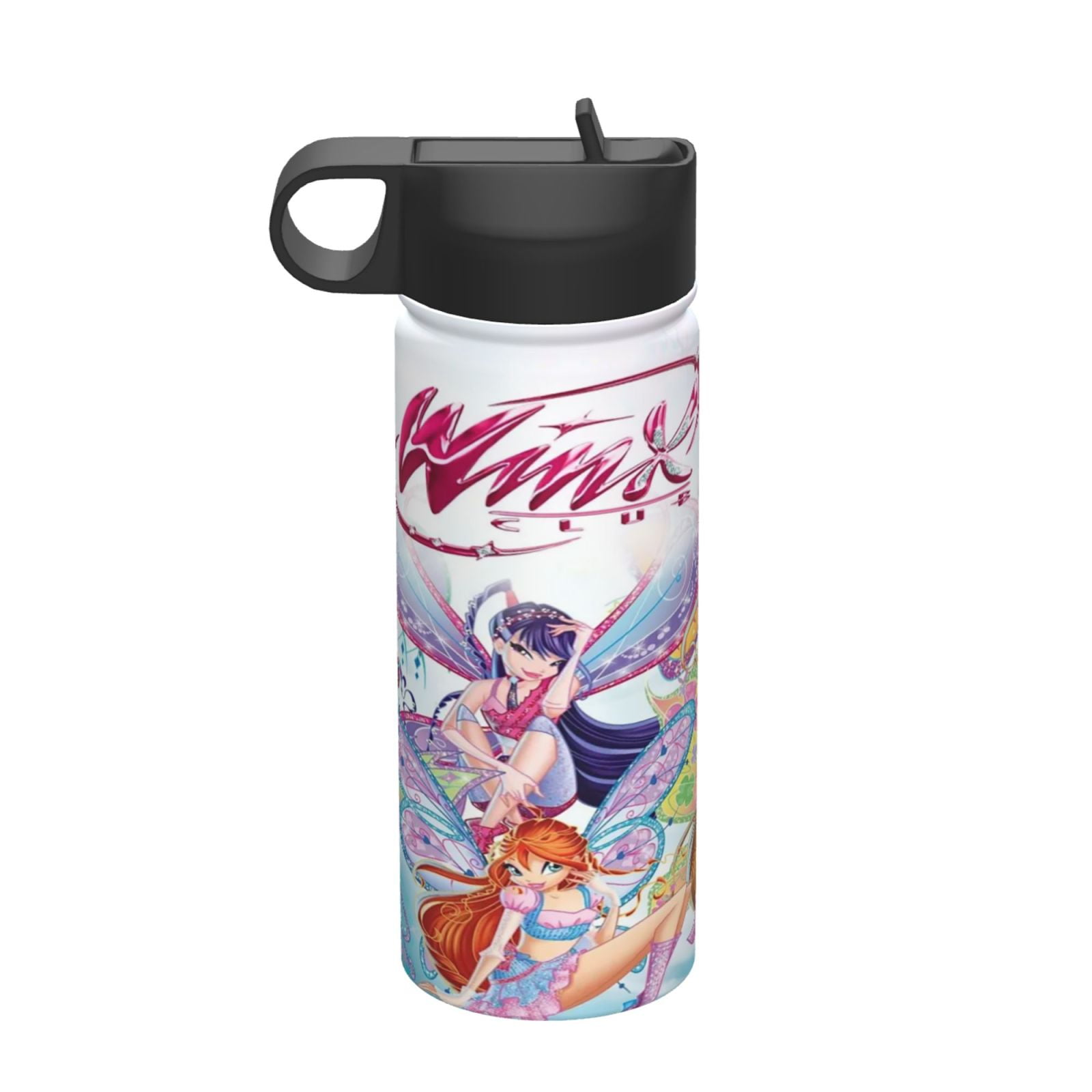 Winx Club Insulated Water Bottle, 18OZ Stainless Steel Double Walled ...