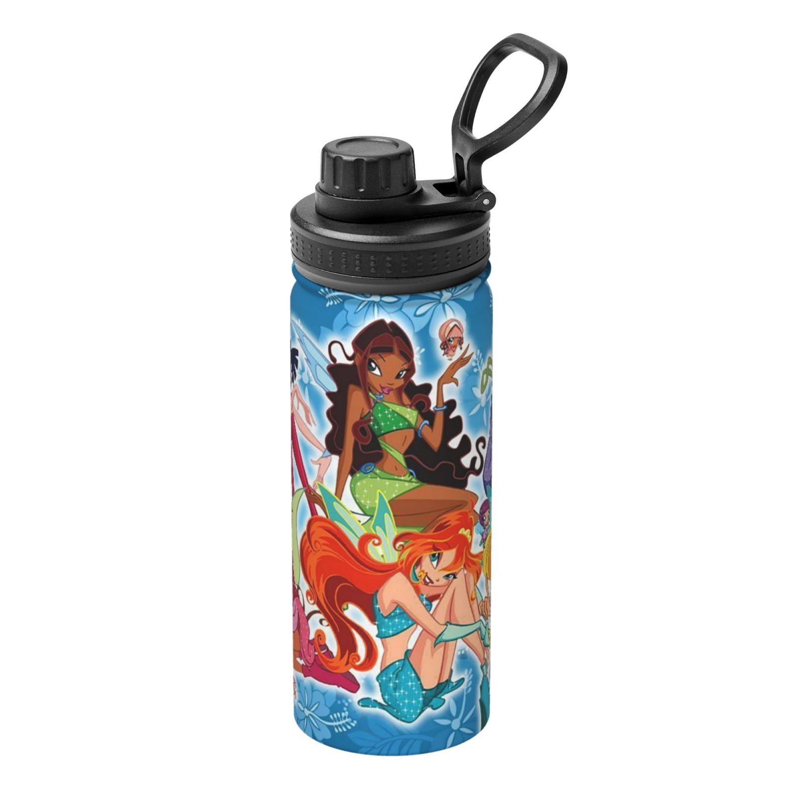 Winx Club Insulated Water Bottle, 18OZ Stainless Steel Double Walled ...
