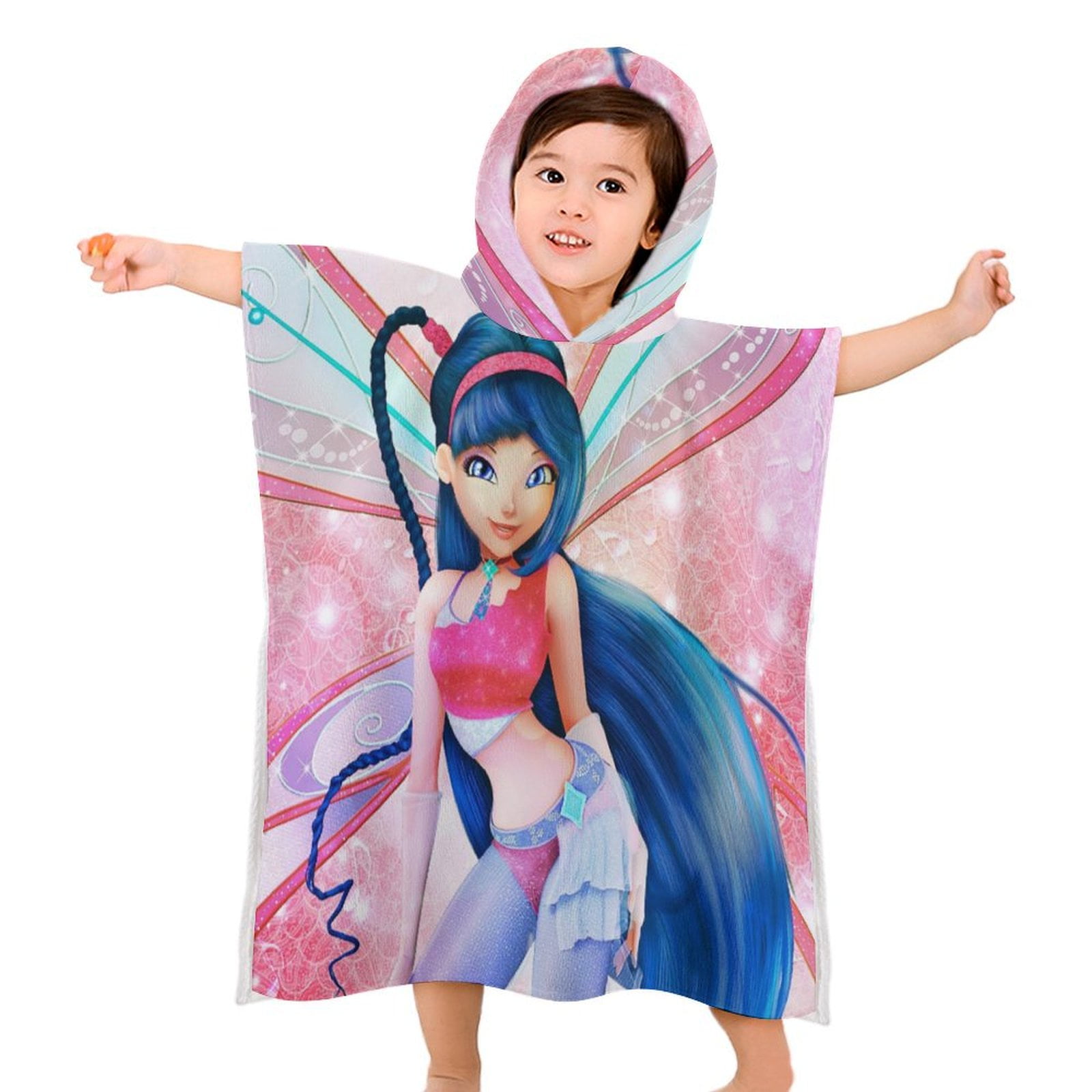 Winx Club Kids Hooded Beach Towel for Boys Girls, Bath Pool Beach ...