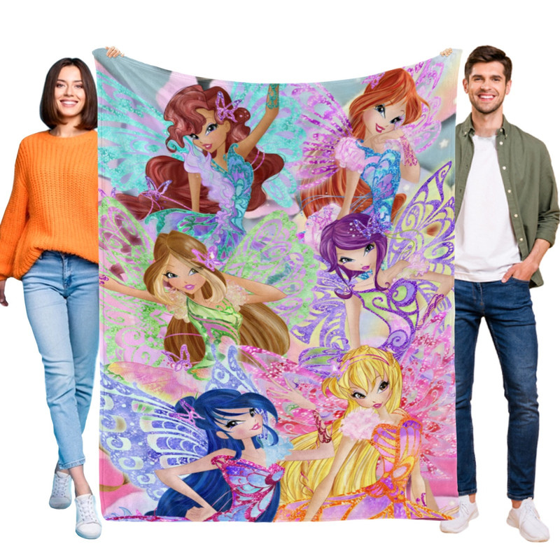 Winx Club Knows a Lot About That! Throw Blanket Gifts for Girls And ...