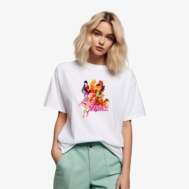 Winx Club Nostalgic Vintage Cartoon T-Shirt Retro Graphic, for men ...