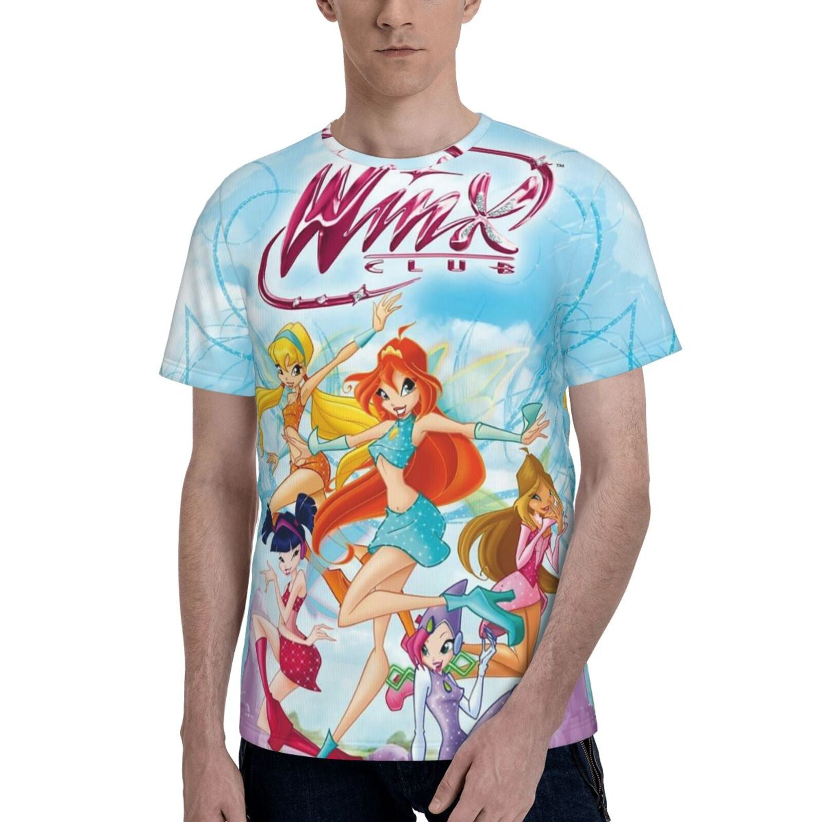 Winx Club T-Shirts 3d Printed Short Sleeve Tee Shirt For Men - Walmart.com