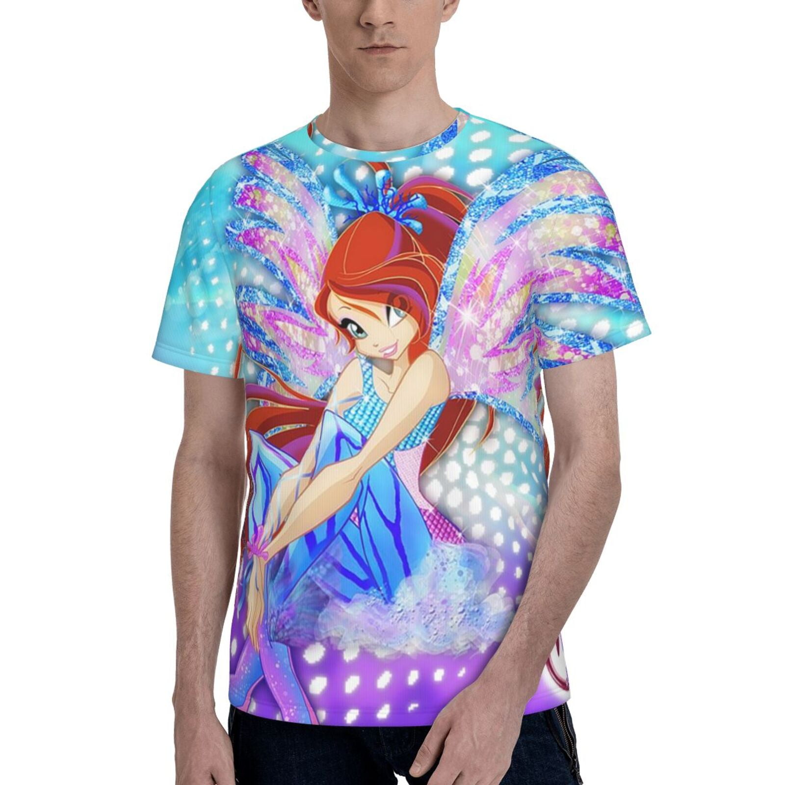 Winx Club T-Shirts 3d Printed Short Sleeve Tee Shirt For Men - Walmart.com