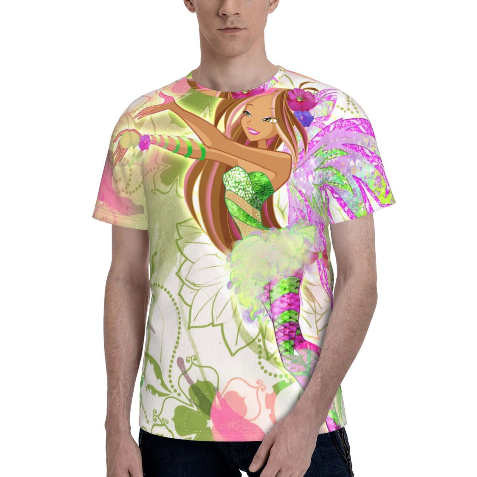 Winx Club T-Shirts 3d Printed Short Sleeve Tee Shirt For Men - Walmart.com