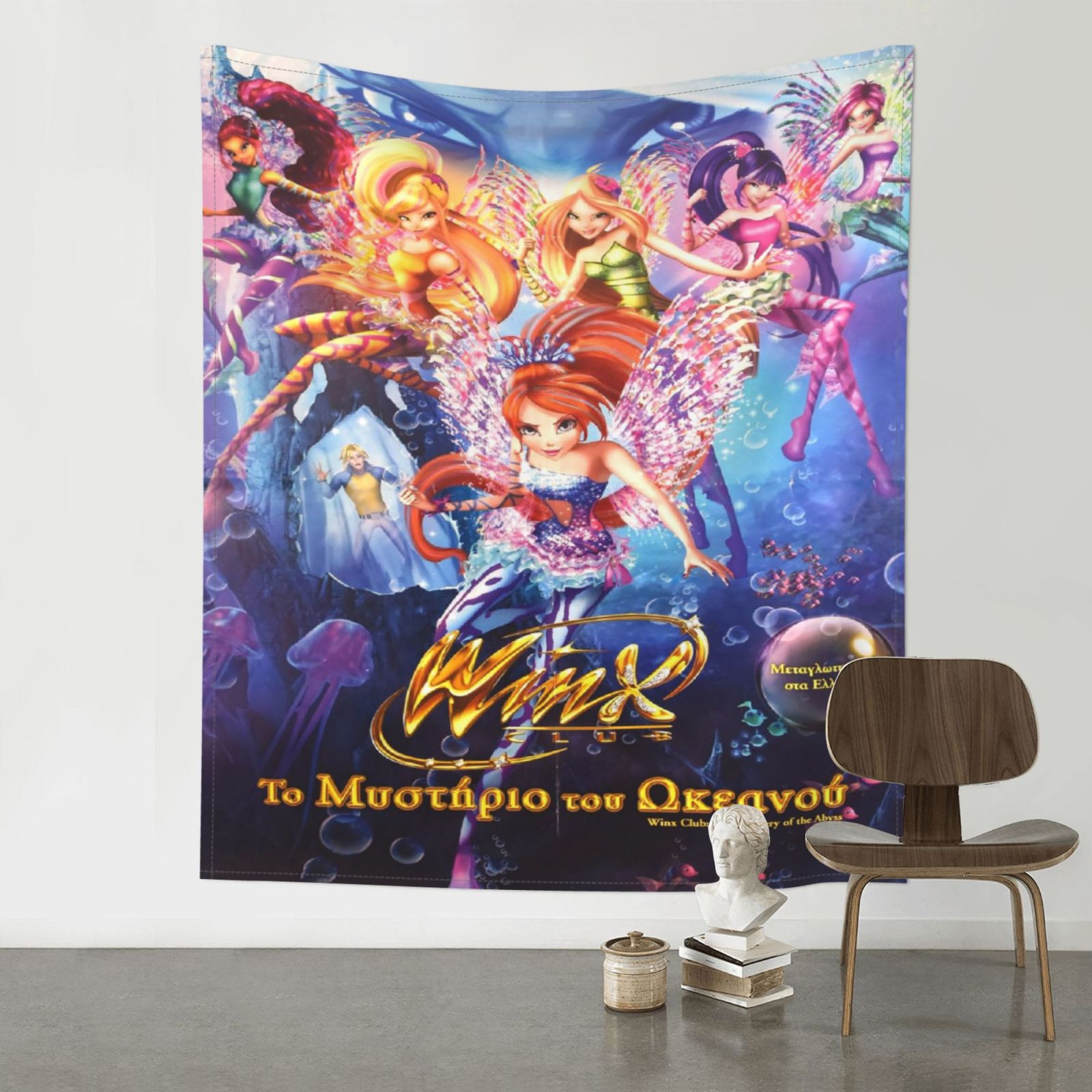 Winx Club Tapestry Wall Hanging Wall Art Decor Wall Tapestry for Living ...