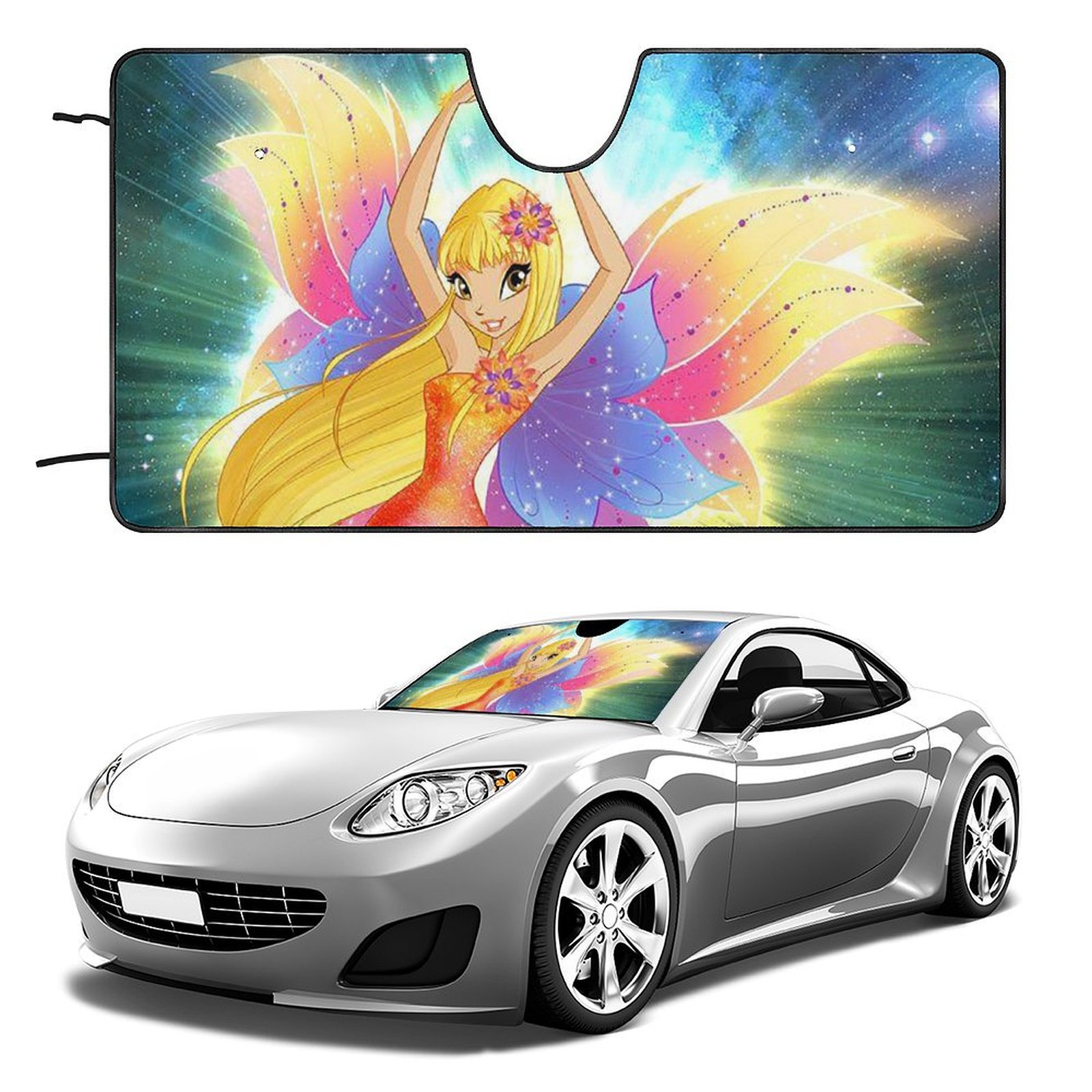 Winx Club Windshield Sun Shade, Front Foldable Windshield Sunshade, Car ...