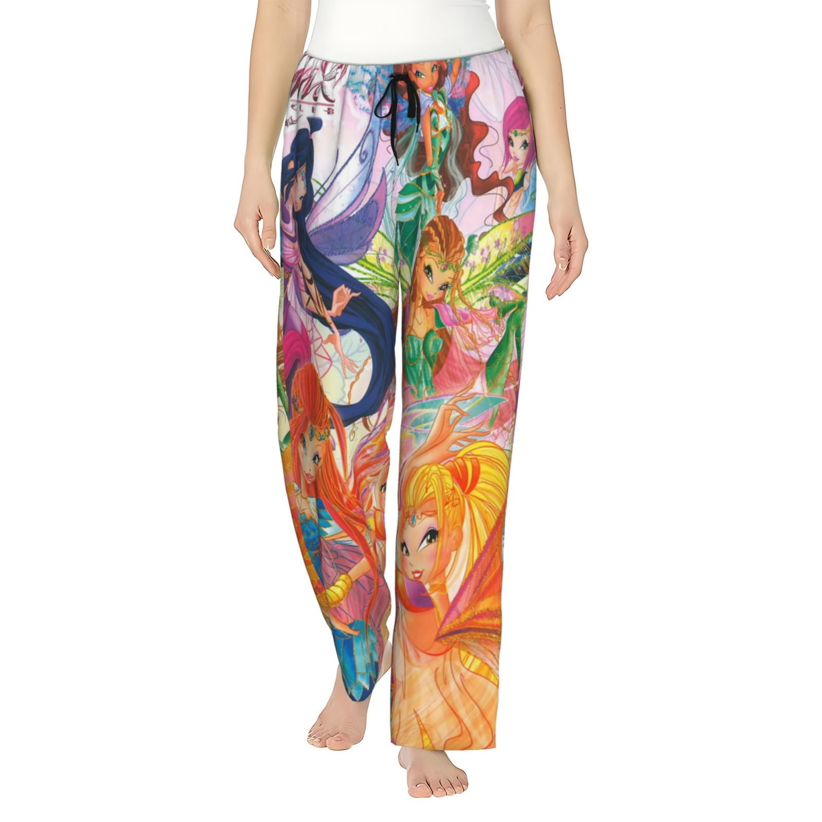 Winx Club Women's Pajama Pants, Comfy All Over Print Lounge Pants ...