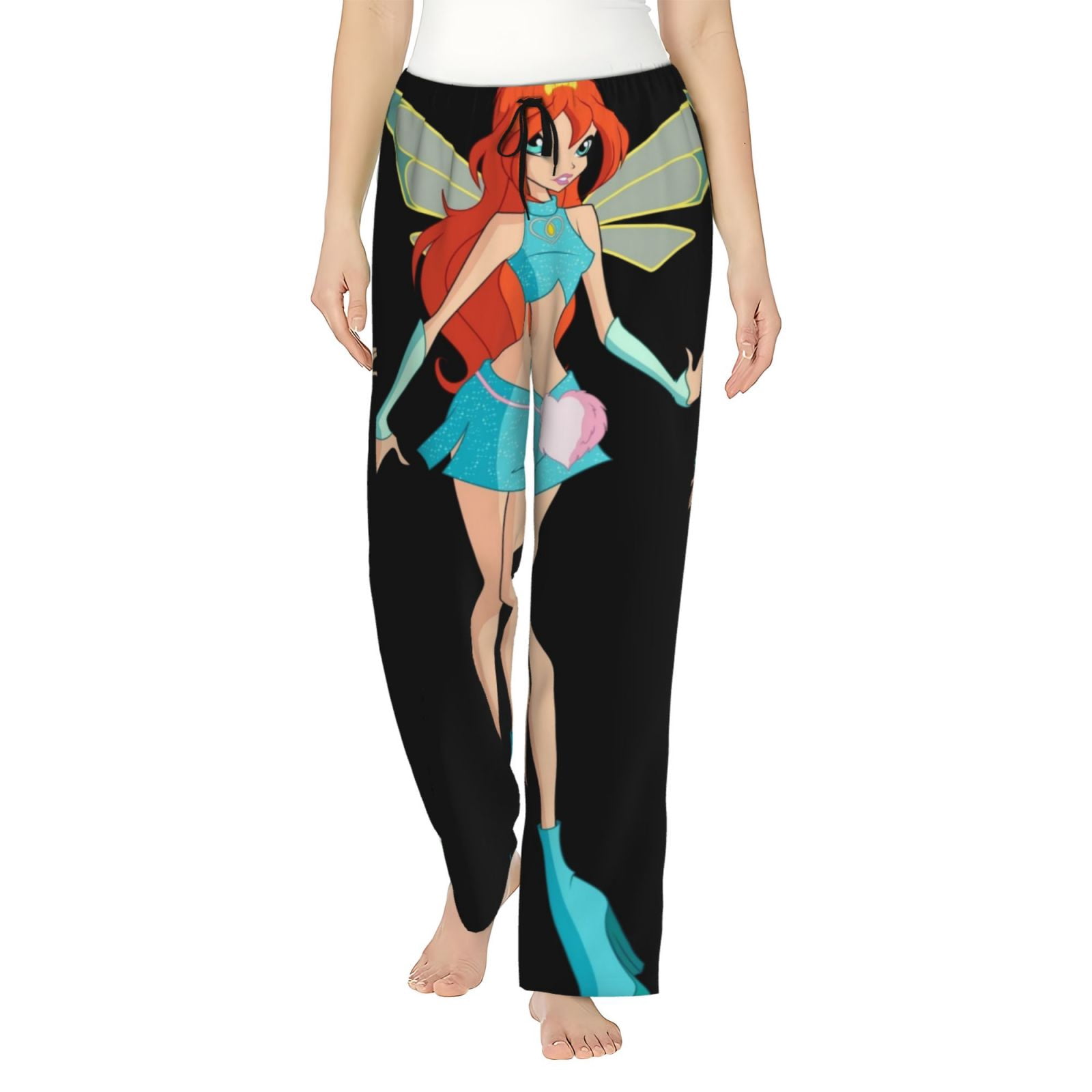 Winx Club Women's Pajama Pants, Comfy All Over Print Lounge Pants ...