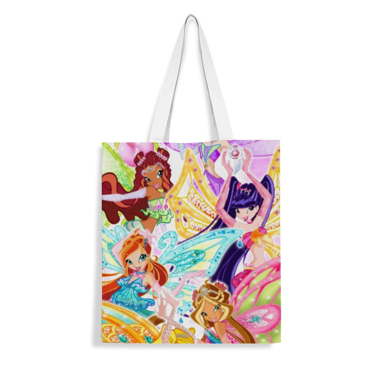 Winx Club canvas Tote Bag handbag: Women’s stylish tote for groceries ...