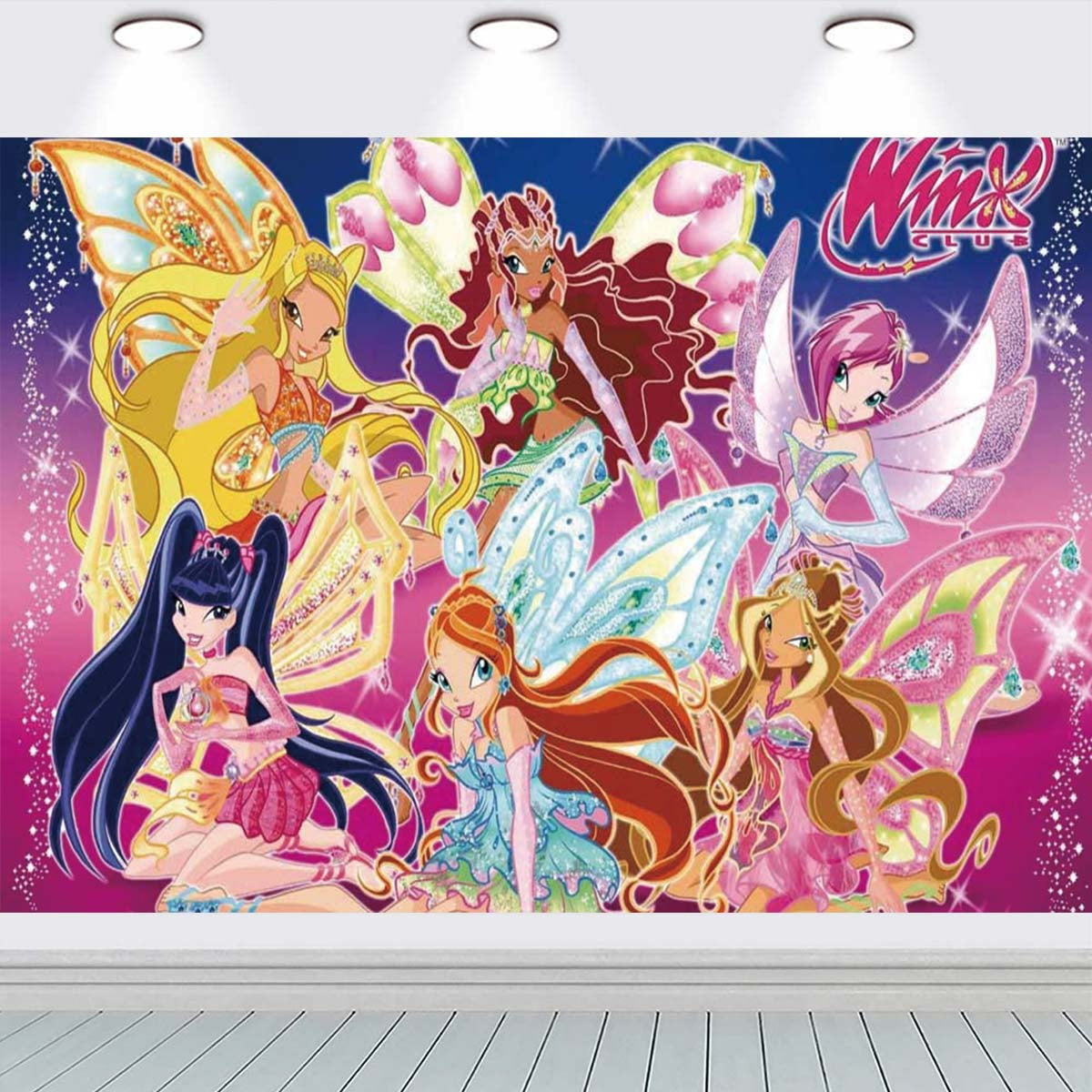 Winx Club school Backdrop Background Banner Birthday Party Supplies ...