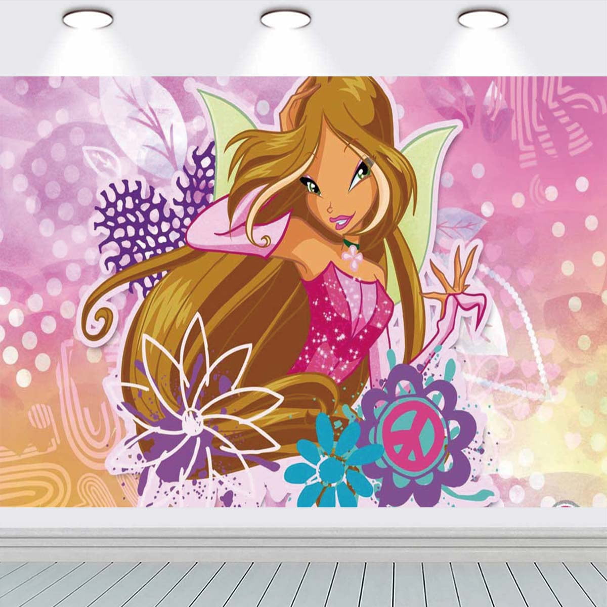 Winx Club school Backdrop Background Banner Taspestry Wall Decor ...