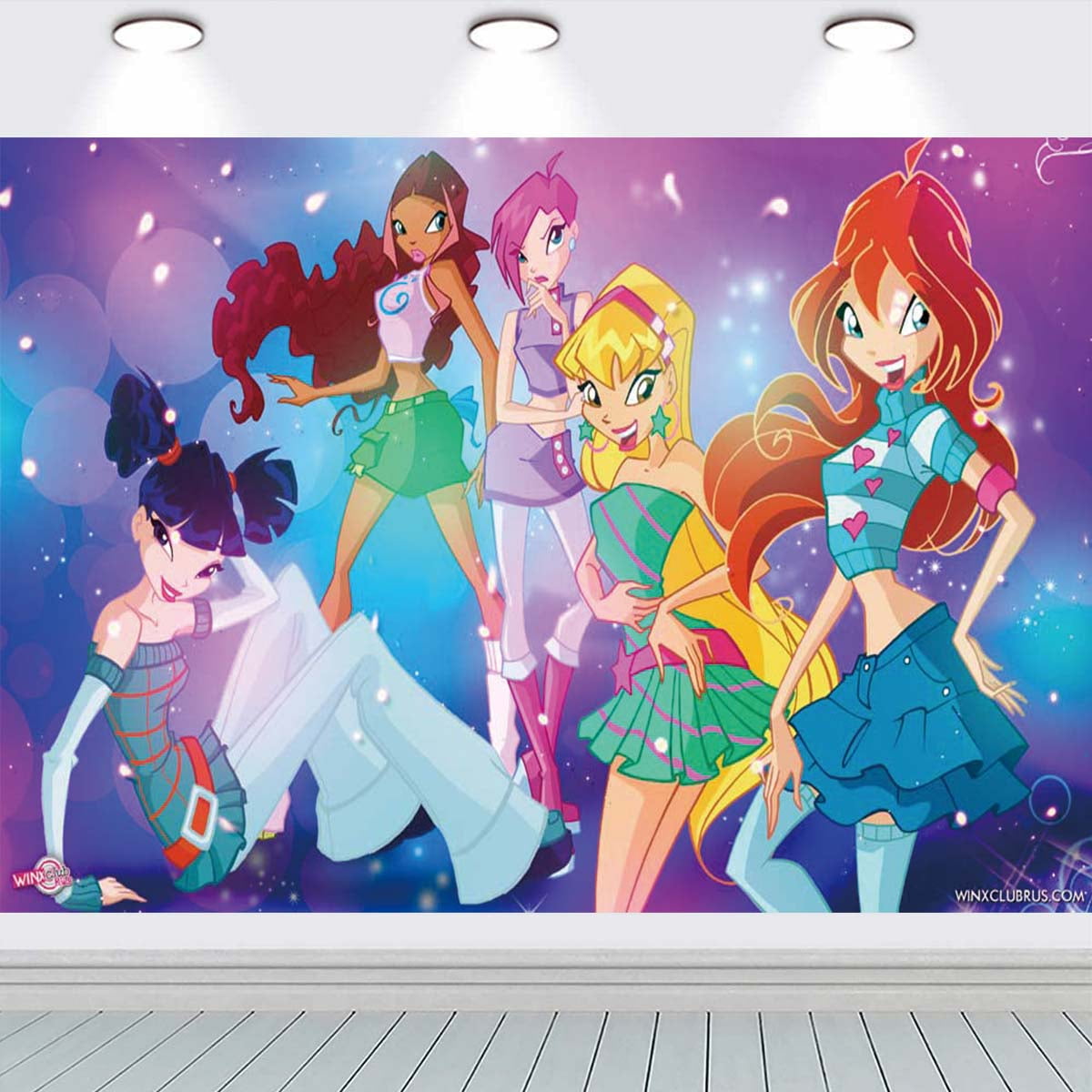 Winx Club school Banner Backdrop Background Taspestry Wall Decor ...