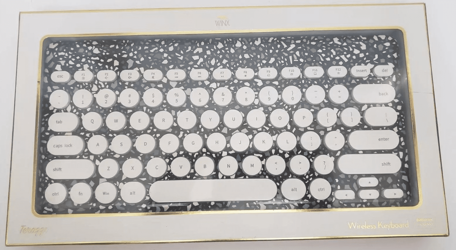 Winx Terazzo Black Wireless Keyboard WXK300B Easy to Set Up - Walmart.com