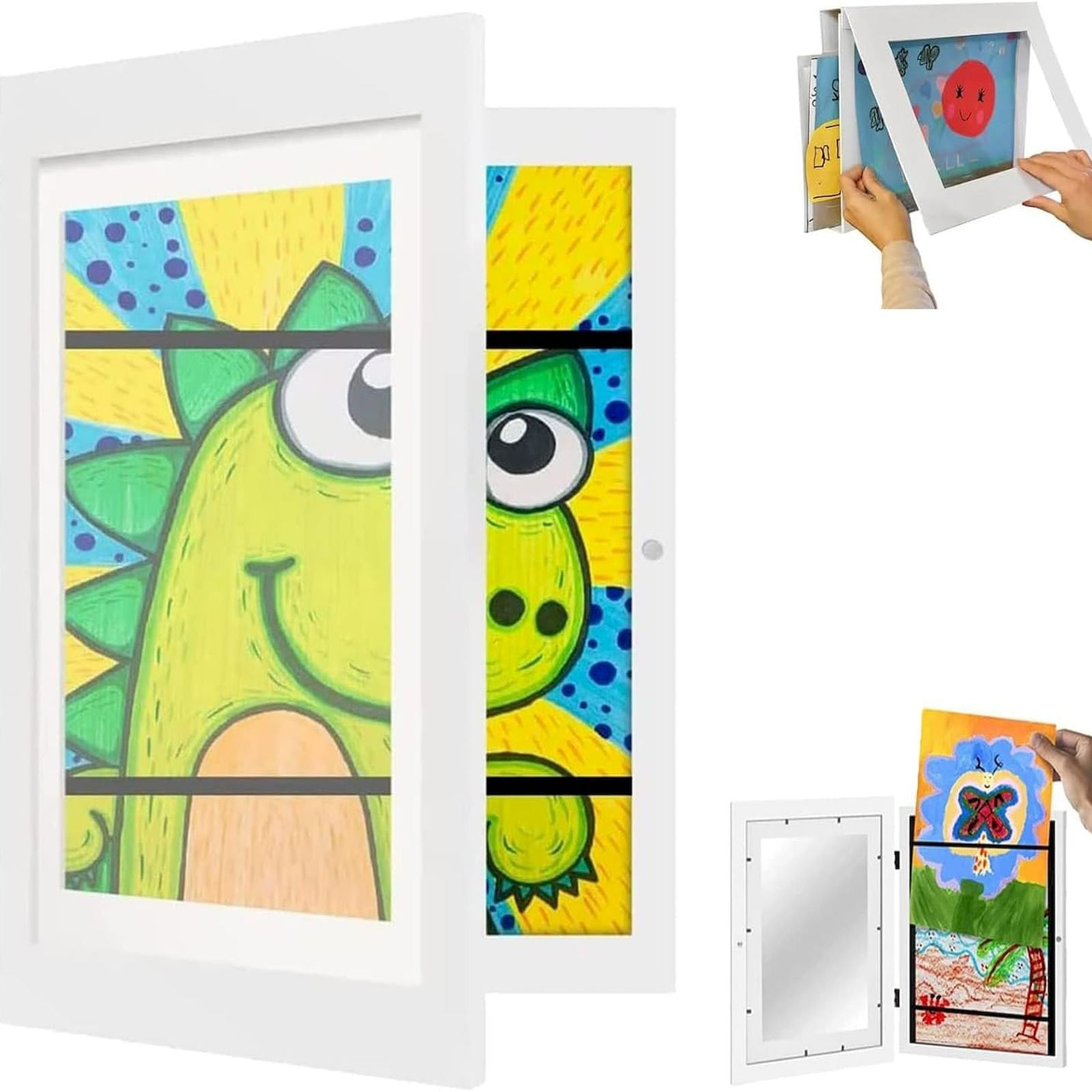 Winysin Kids Art Frames Front Opening Kids Artwork Frames Changeable ...