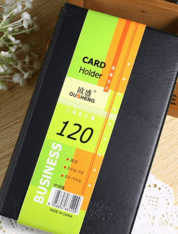 Winysin120 Page Business Card Book Business Card Storage Folder Book ...