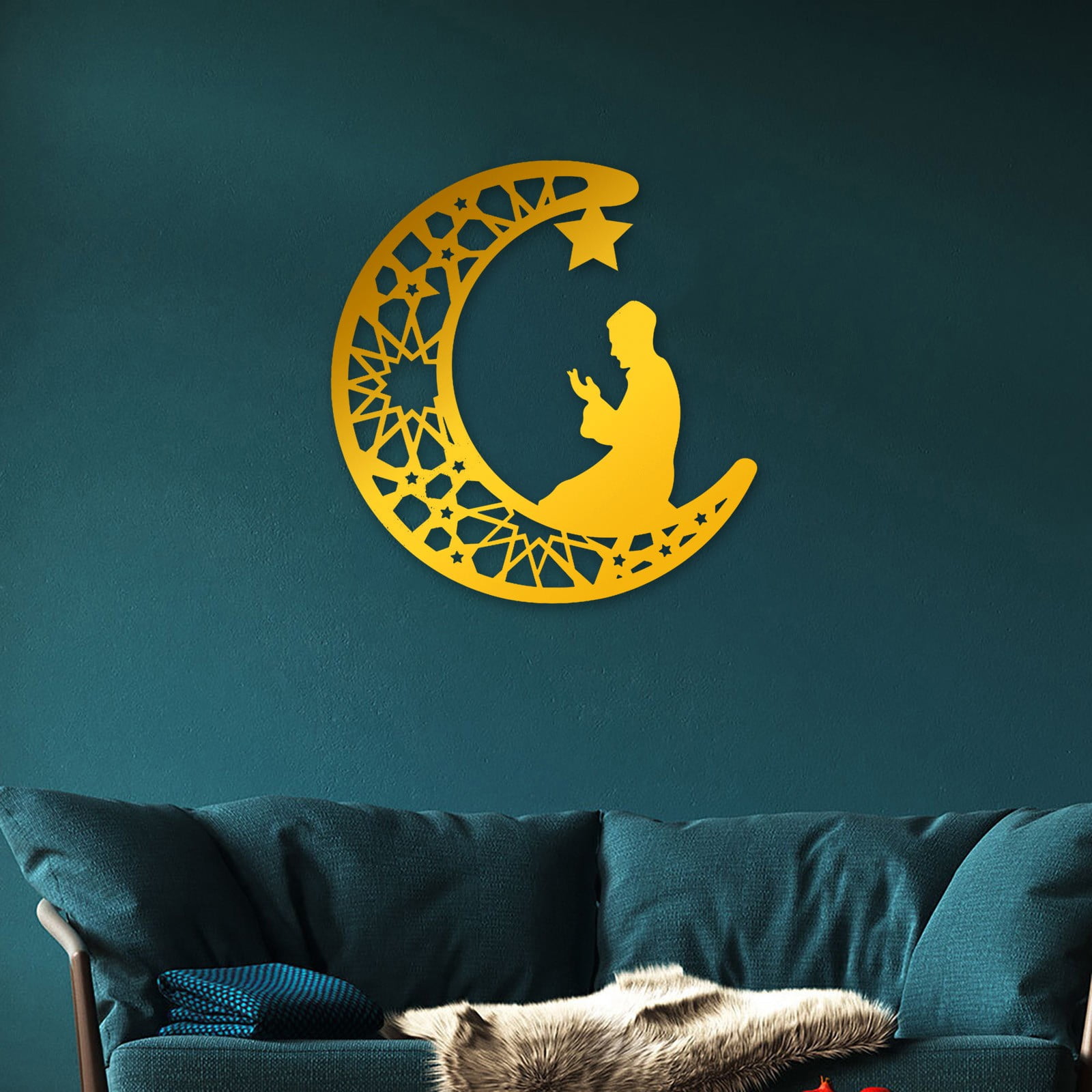 Winysin1PC Muslim Islam Eid Mubarak Ramadan Mirror Stickers Decor Wall ...