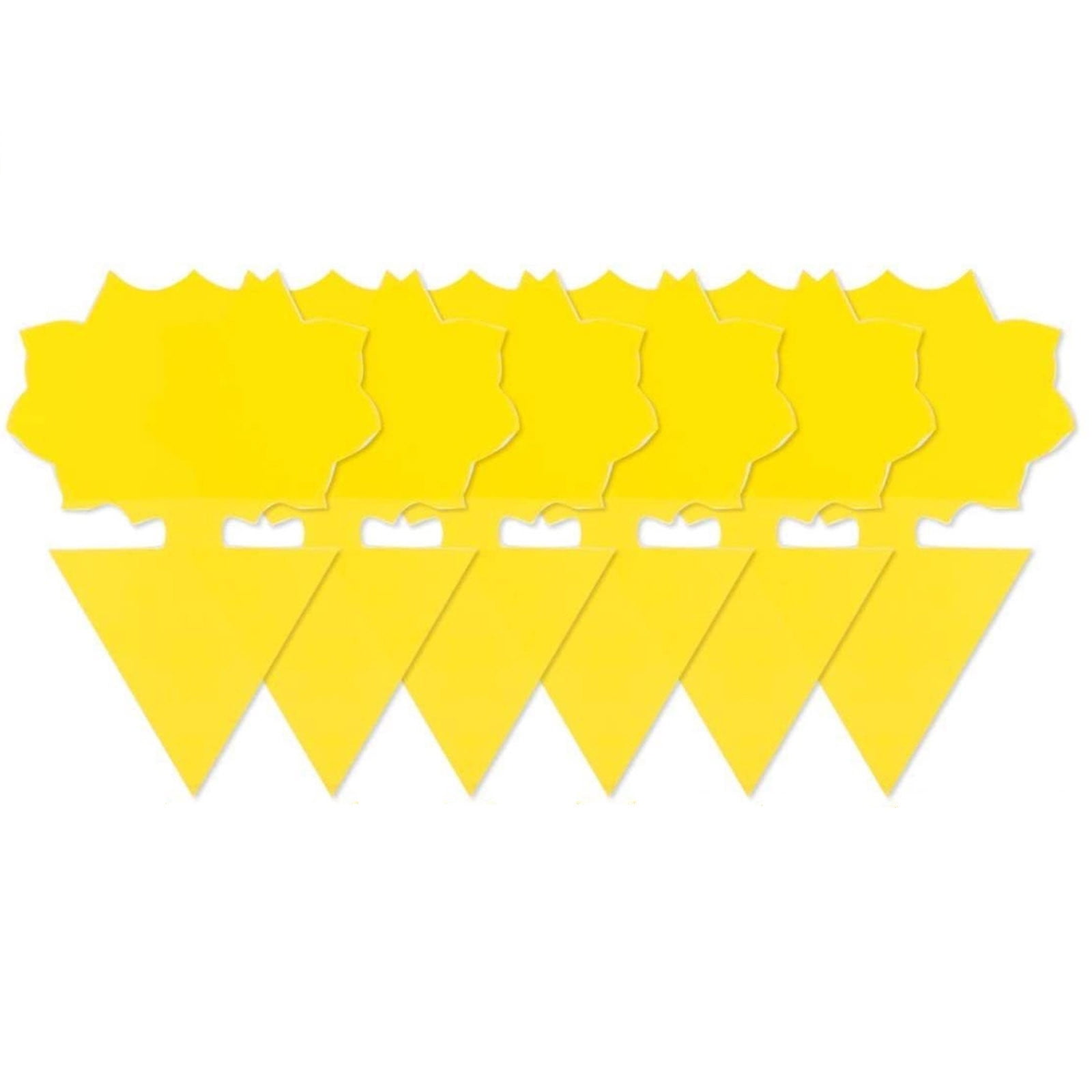 Winysin6pcs Shaped Armyworm Board Fly Stick Fruit Fly Stick Trap Board Double Yellow Yellow