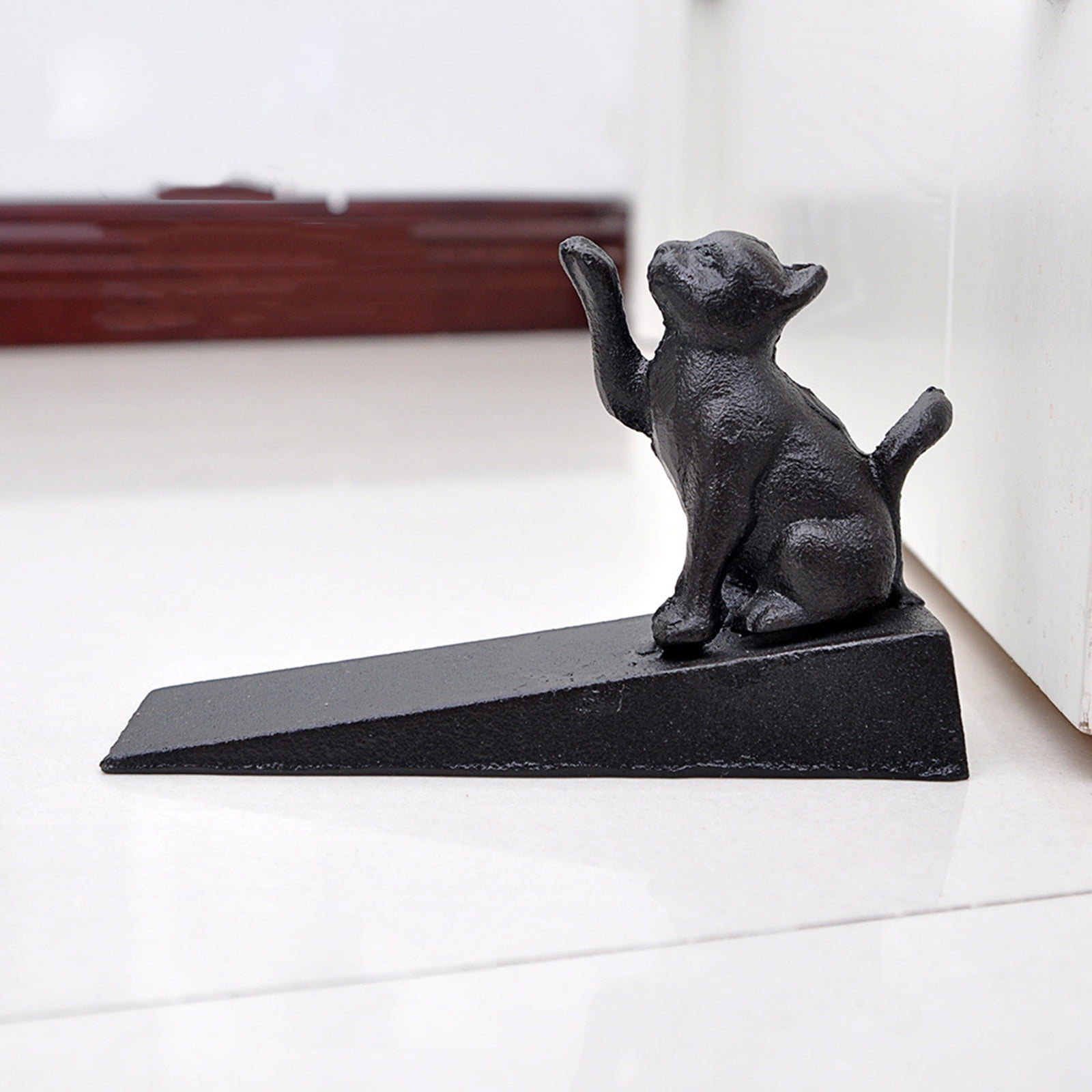 WinysinHeavy Duty Iron Cute Cat Door Stop Antique Style | Decorative ...