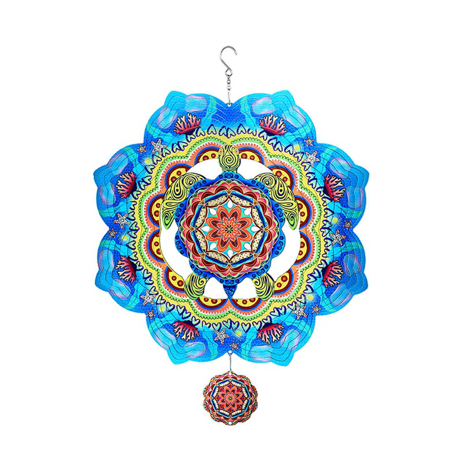 Winyuyby 12Inch Wind Spinners Outdoor,3D Stainless Steel Wind Spinner ...
