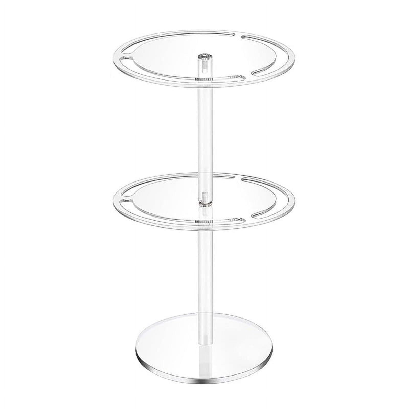 Winyuyby 2 Tier Sunglasses Holder Organizer360° Rotatable Acrylic Eyeglasses Display Stand