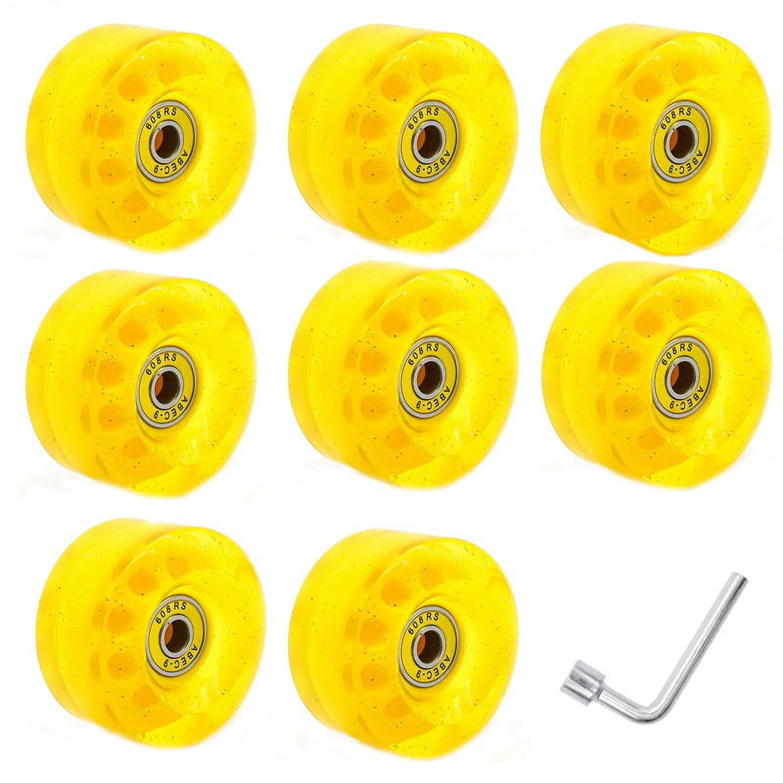 Winyuyby 8-Piece 32 X 58Mm 82A Roller Skates with Bearings, for Indoor ...