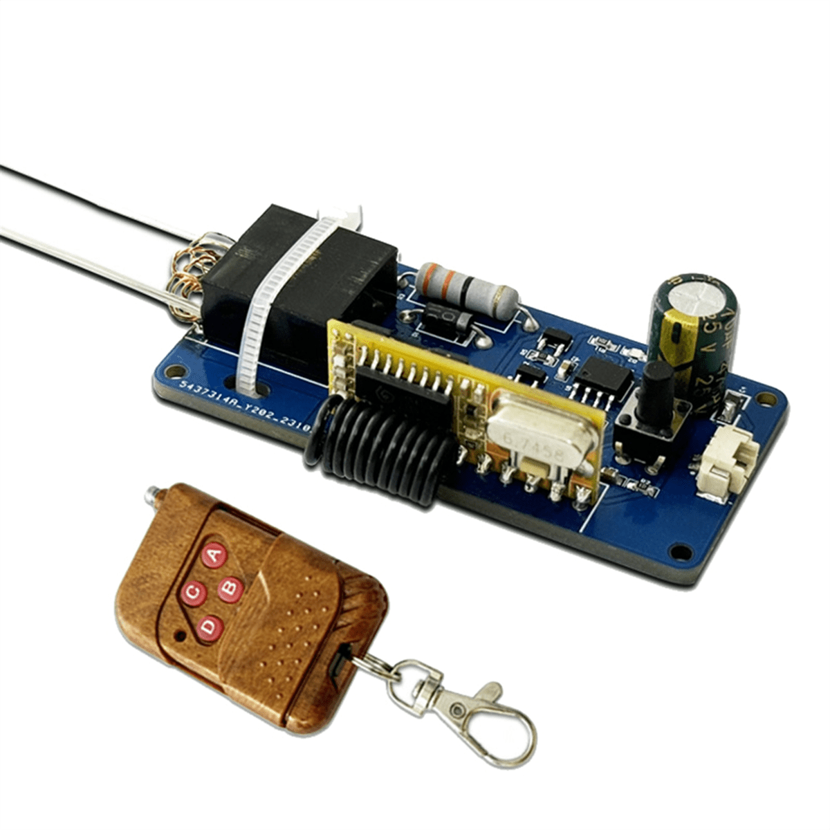 Winyuyby DC3.7V 433M Remote Control ARC Igniter High Voltage Generator ...