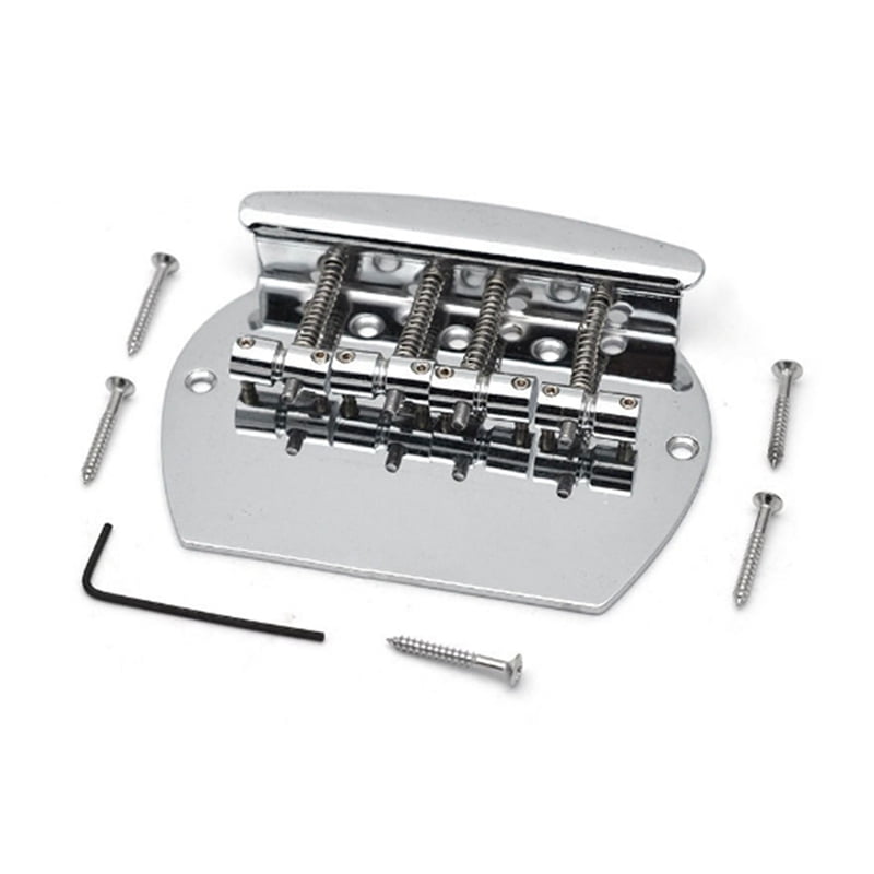 Winyuyby Electric Guitar Pull Plate PB Bass Bridge 4-String Semi ...