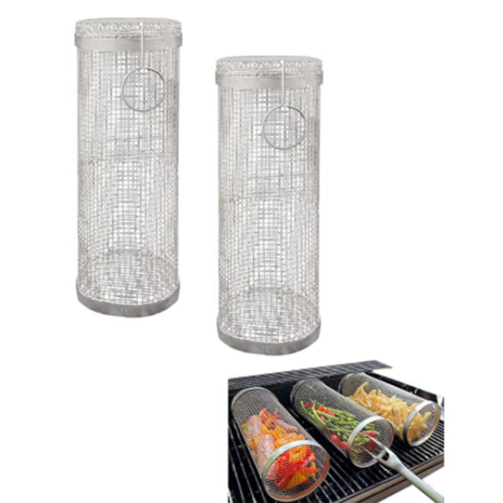 Winyuyby Stainless Steel Barbecue Cooking Rack Grate Outdoor Round BBQ ...