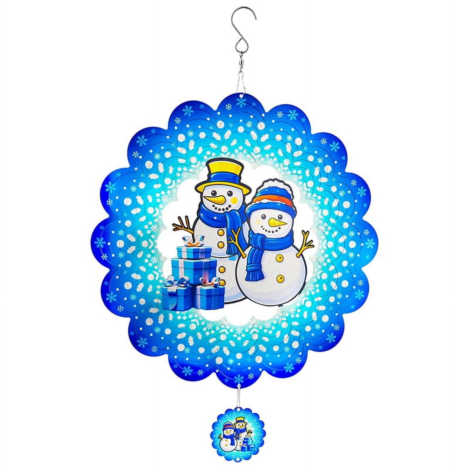 Winyuyby Wind Spinners 3D, Christmas Hanging Wind Spinner for Christmas ...