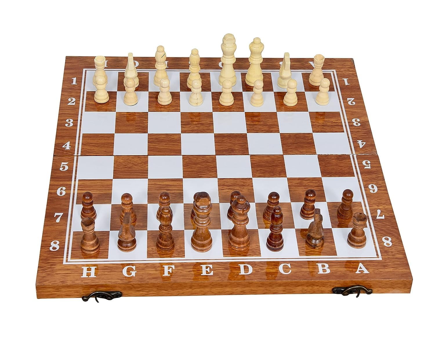 Winzzo Maharaja Chess | 15 Inches Wooden Folding Chess Set With Storage ...