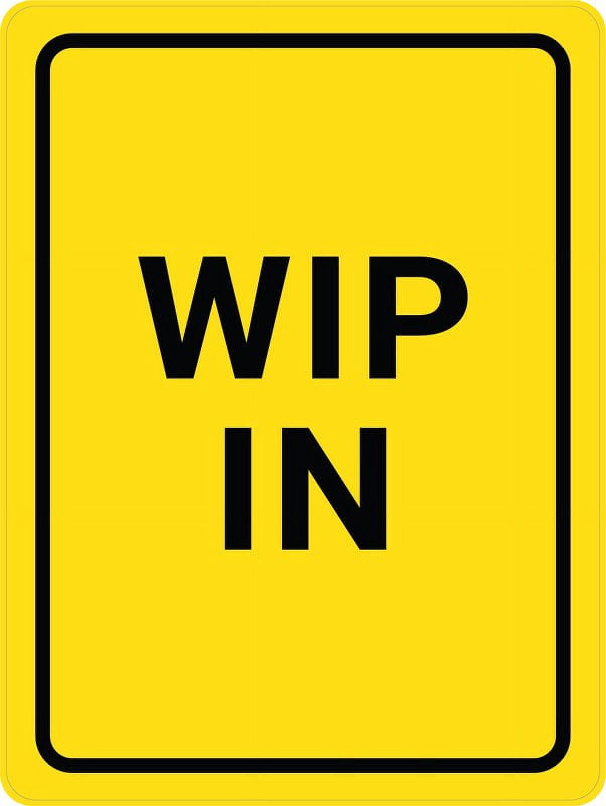 Wip In Yellow Retro Metal Tin Signs 12X8 Inch For Shop Yard Man Cave ...