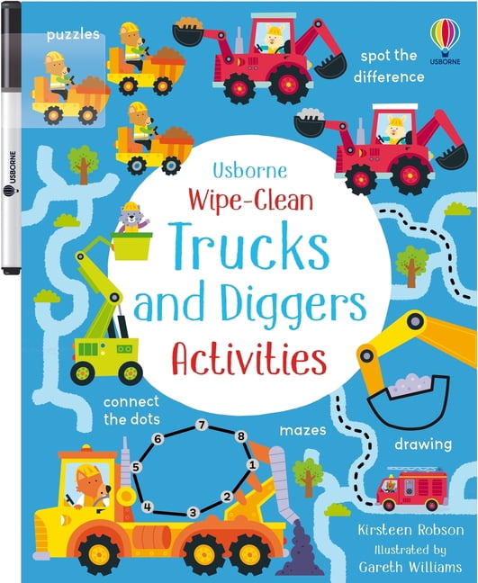 Wipe-Clean Activities Wipe-Clean Trucks and Diggers Activities ...