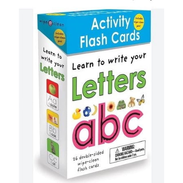 Wipe-Clean: Activity Flash Cards Letters : 26 Double-Sided Wipe-Clean ...