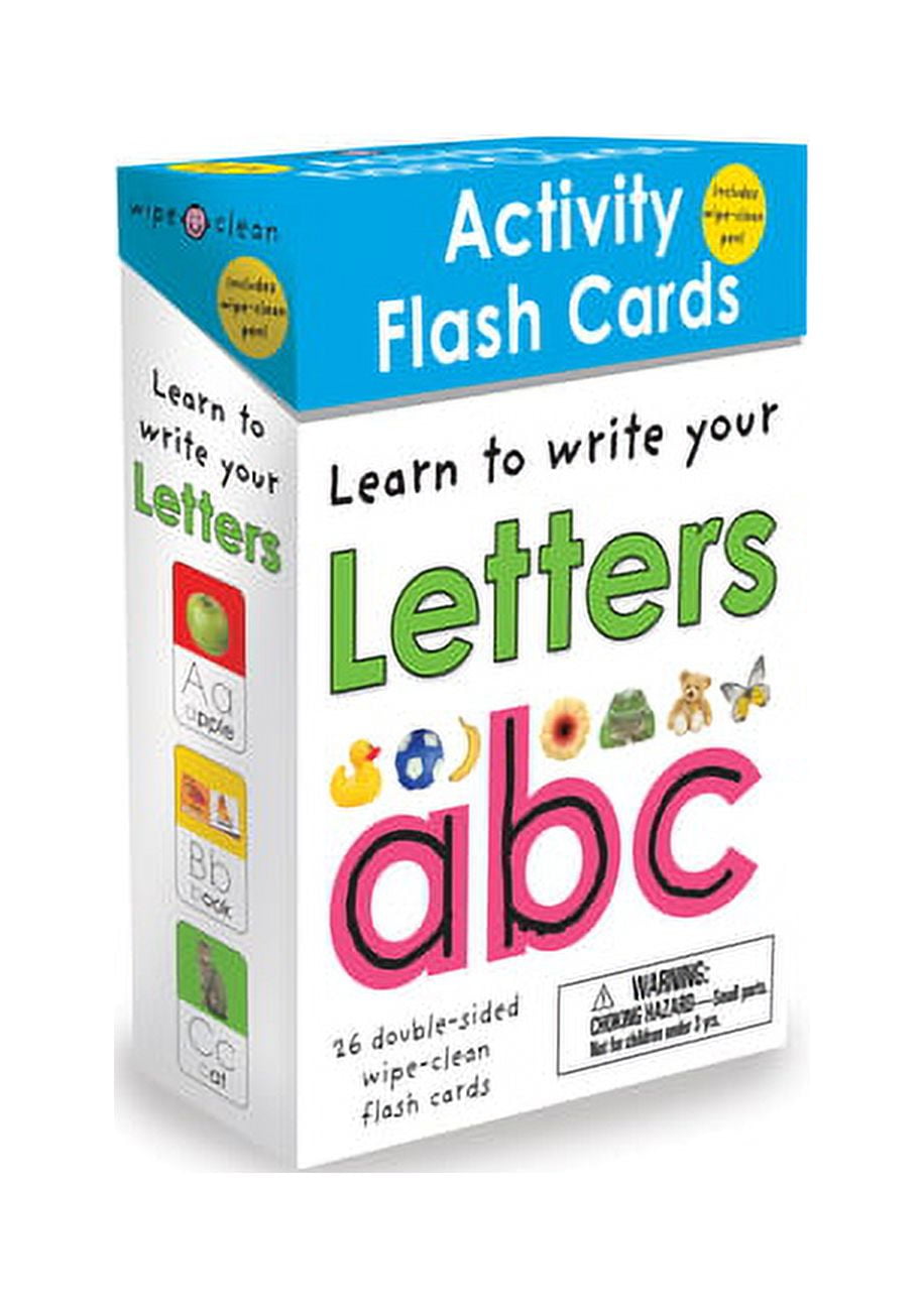 Wipe-Clean: Activity Flash Cards Letters : 26 Double-Sided Wipe-Clean ...