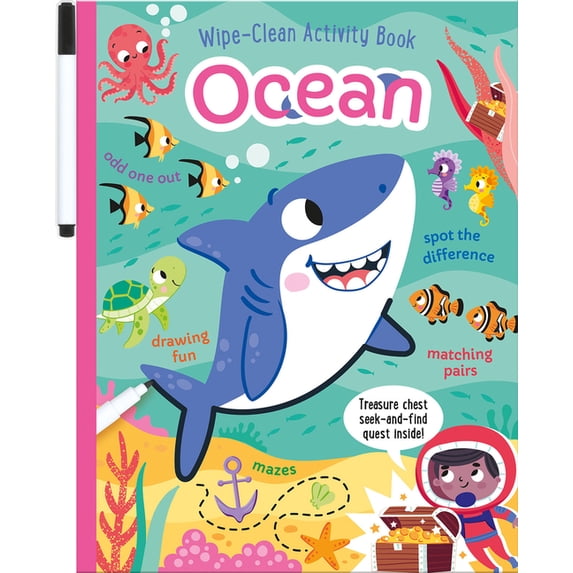 Wipe-Clean Activity Fun Ocean, (Paperback) - Walmart.com