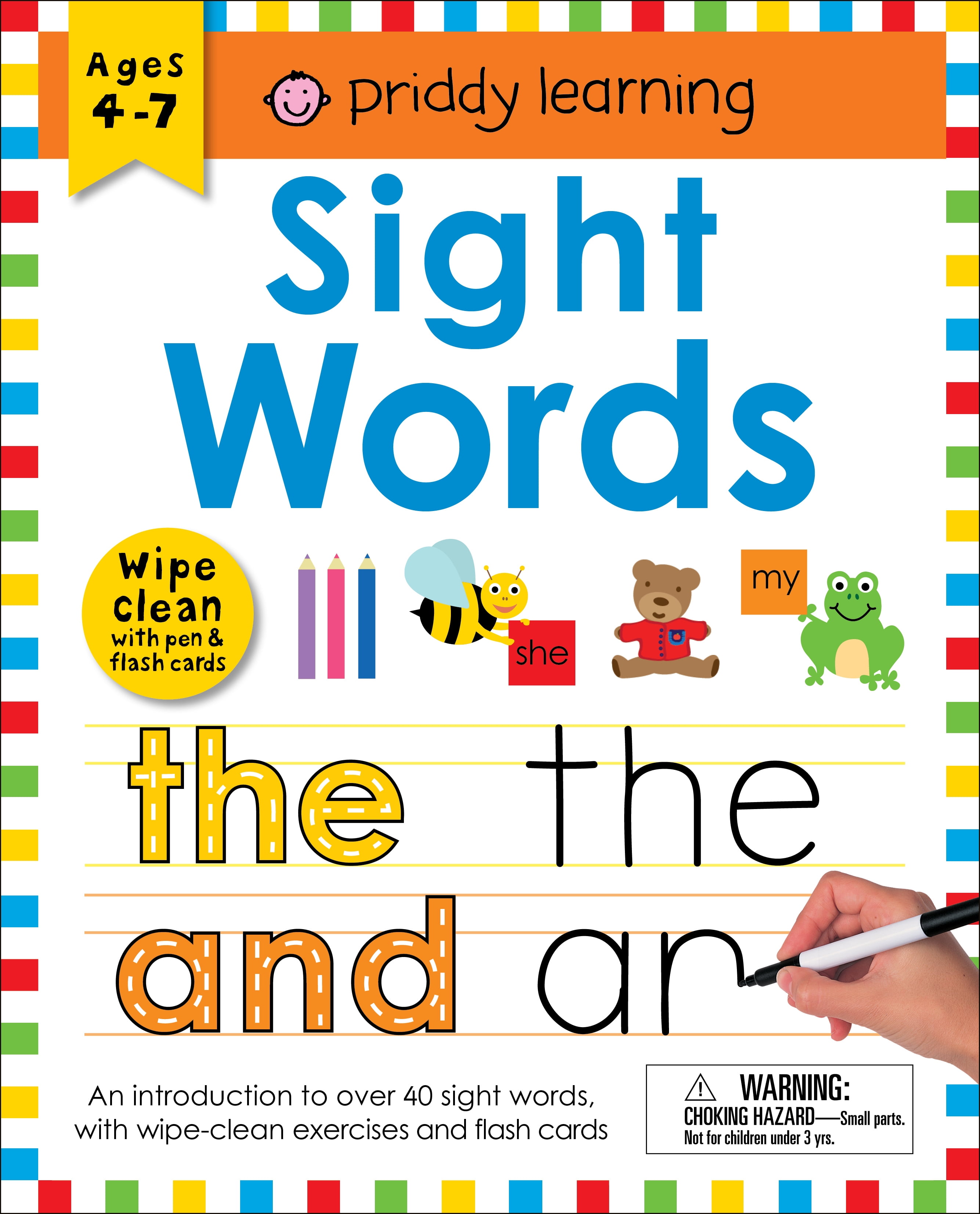Priddy Books Wipe Clean Sight Words Workbook for Ages 4-7 with Pen and ...