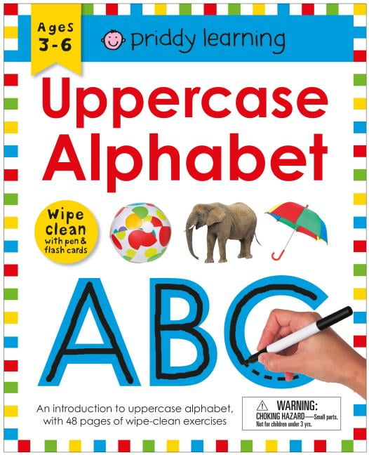 Wipe Clean Workbook: Uppercase Alphabet, Ages 3-6, Spiral-Bound with ...