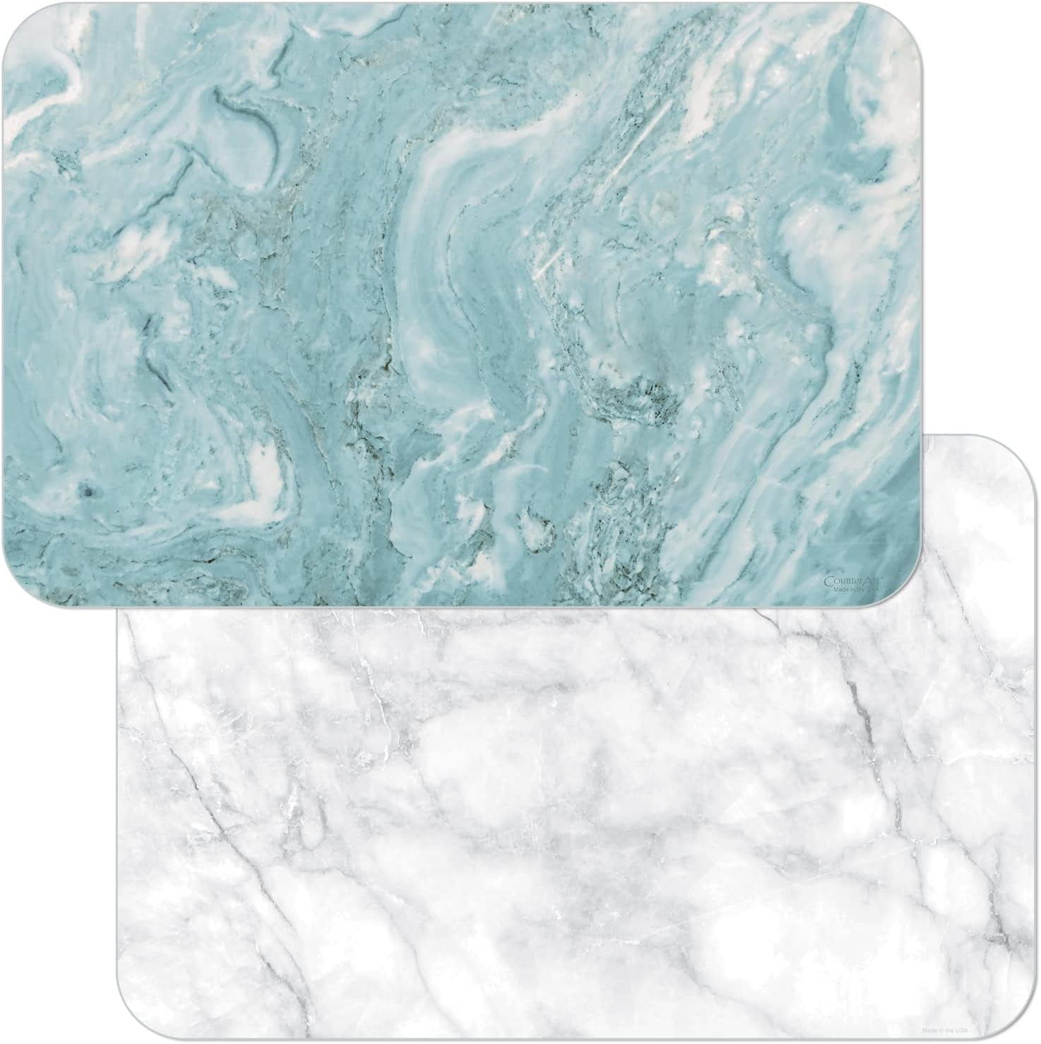 Wipe-Clean PVC Reversible Decofoam Placemats, Teal Quartz, Set of 2 ...