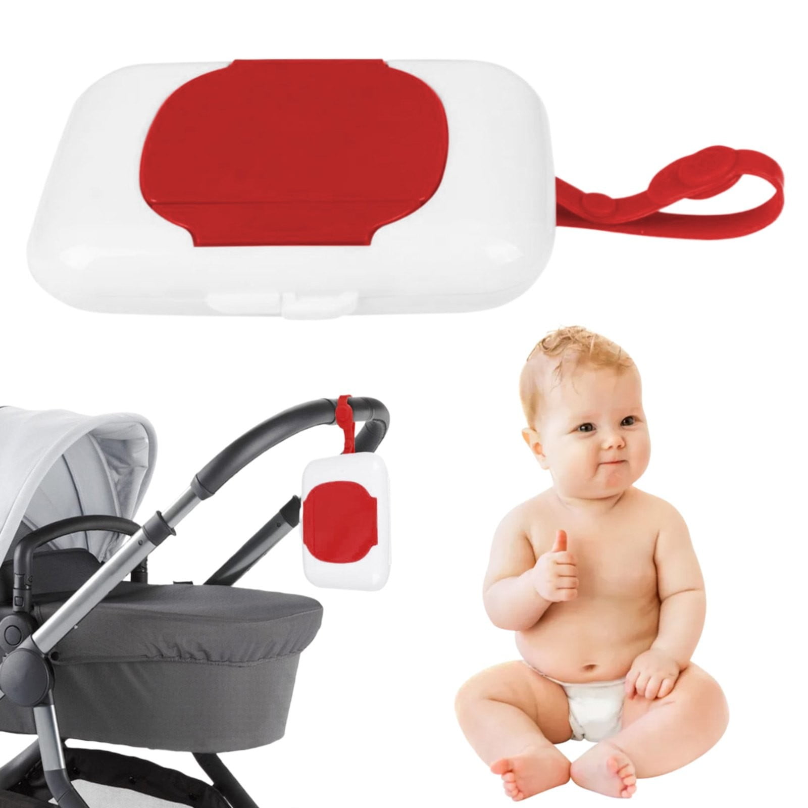 Wipe Dispenser Wipes Holder Tissue Baby Box Case Refillable Travel ...