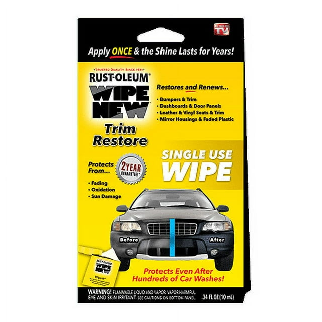 Wipe New - Car Nano Auto Dashboard Leather Cleaning, Trim Restorer Wipe ...