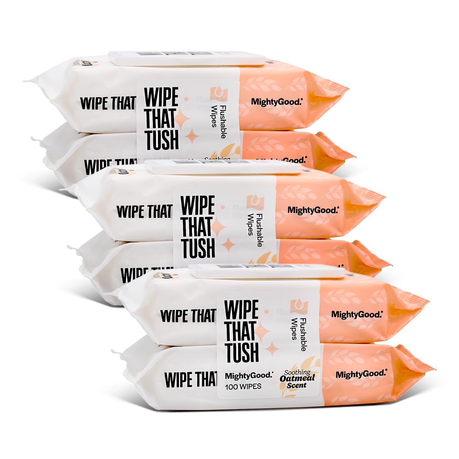 Wipe That Tush - Soothing Oatmeal Scent - Hypoallergenic Flushable Wipe ...