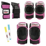 Wipeout 3Pk Pads, Pink, 13.8" Assembled Width, Youth 5+ - Walmart.com