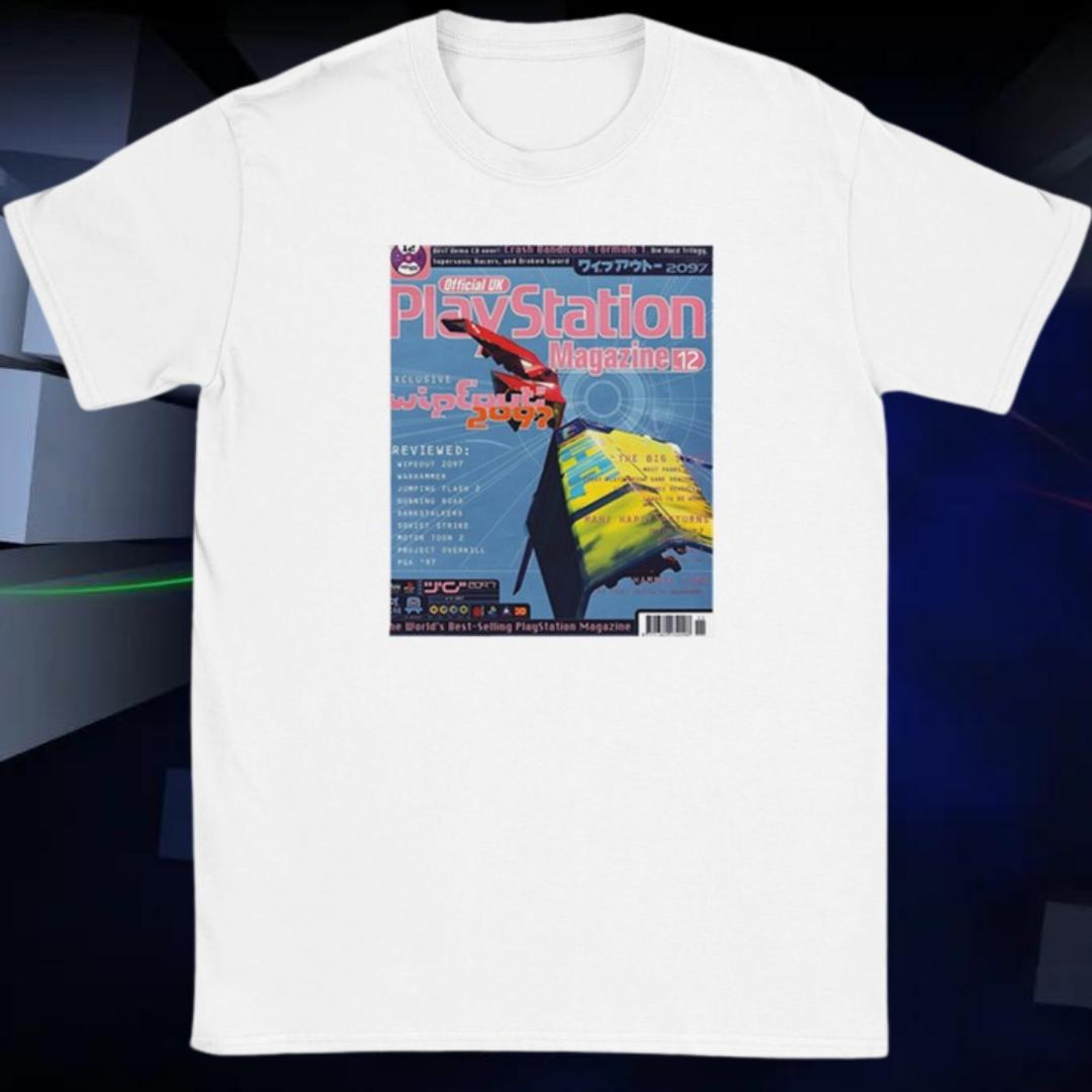 Wipeout Playstaion Magazine Vintage Gaming T-shirt - Walmart.com