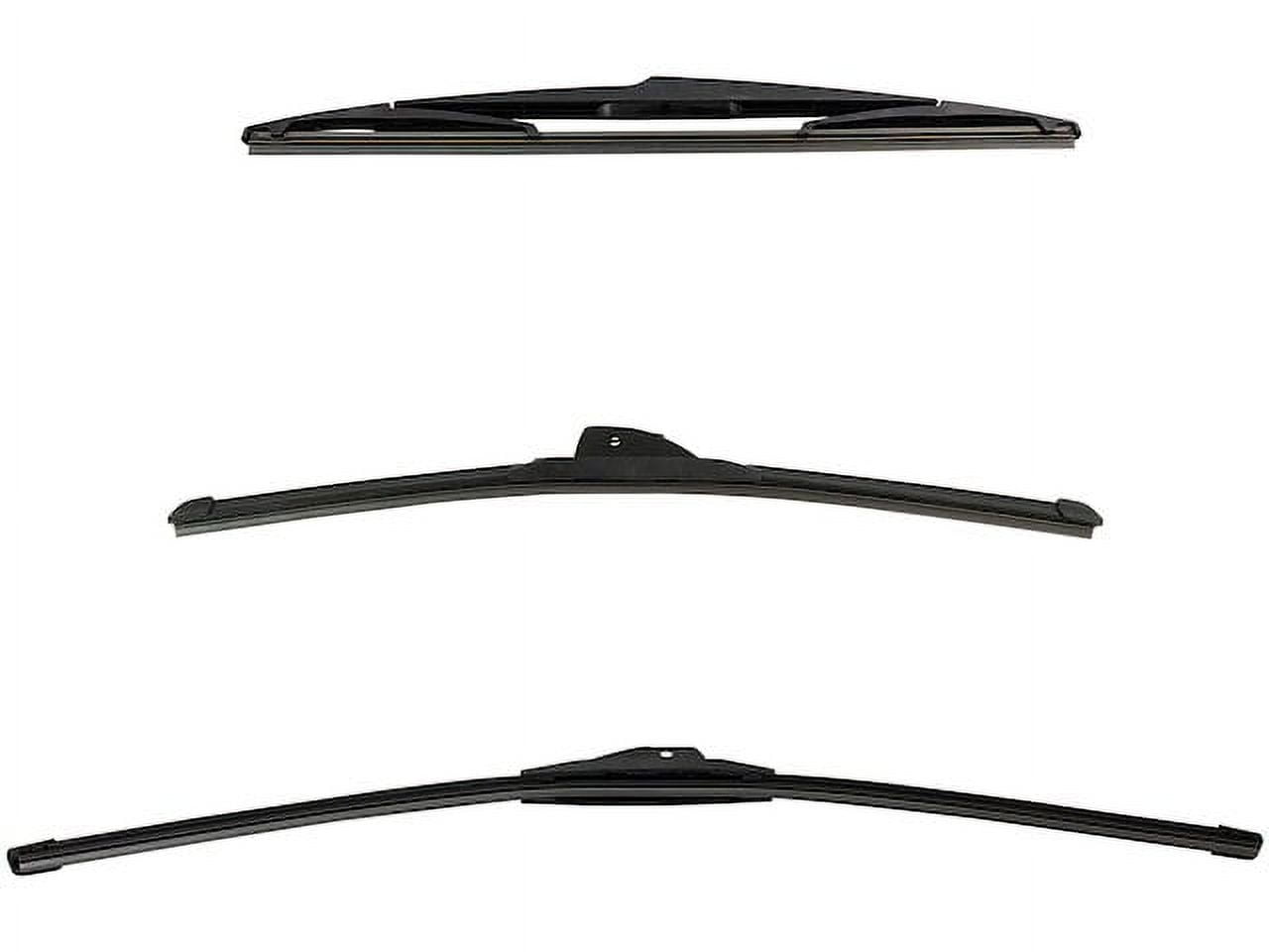 Wiper Blade Set 3 Piece - Compatible with 2007 - 2014 Ford Edge 2008 ...