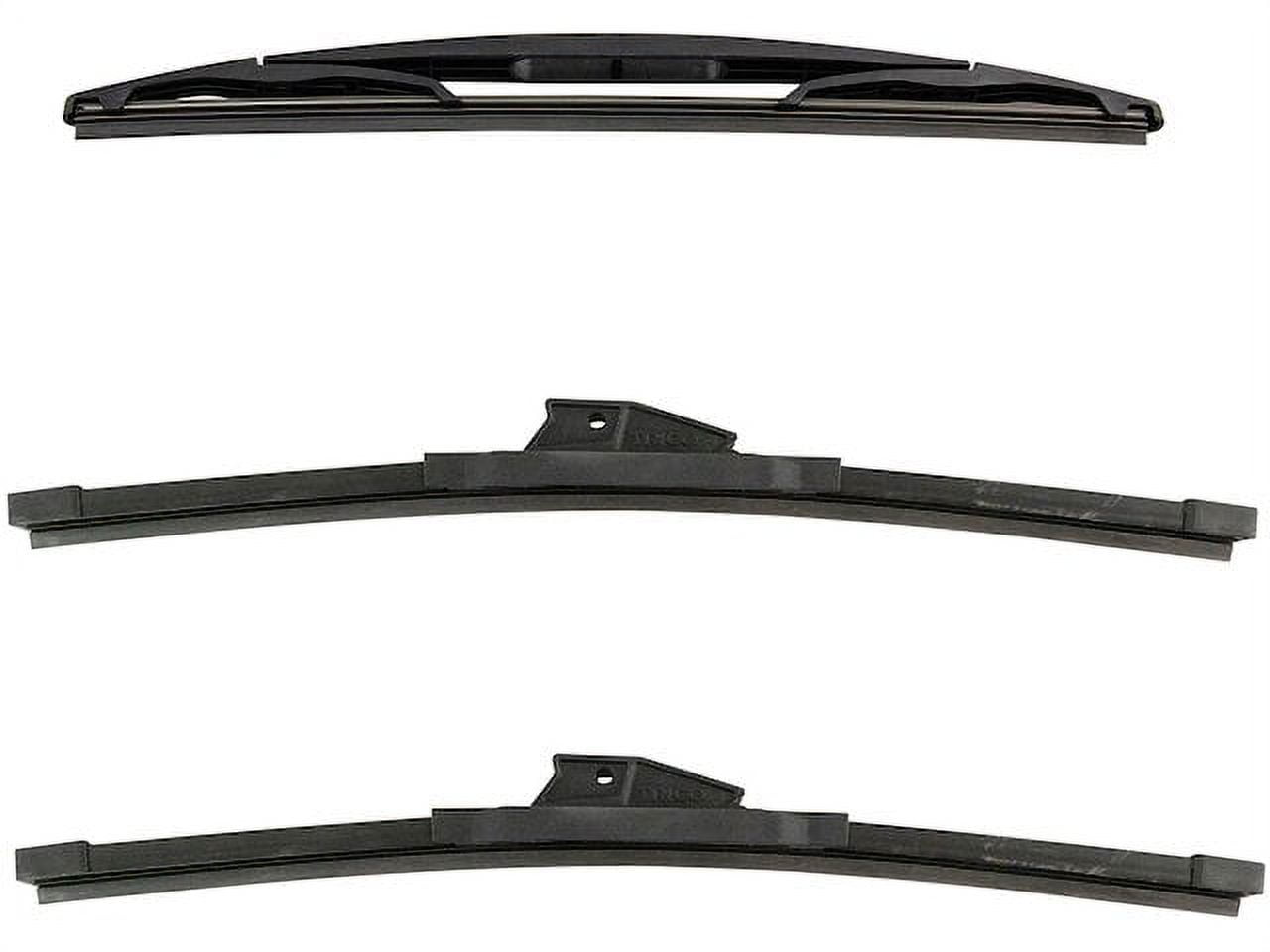 Wiper Blade Set 3 Piece - Compatible with 2007 - 2017 Jeep Wrangler ...