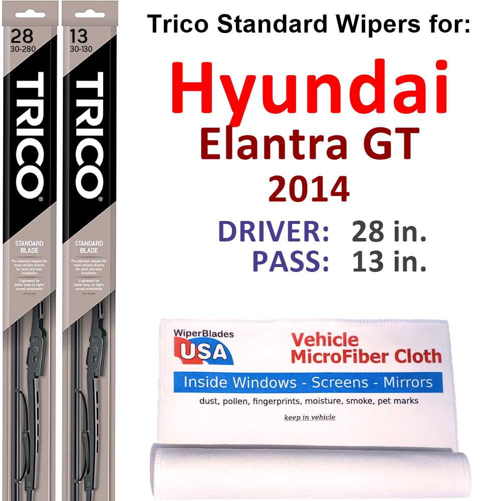 2014 Hyundai Elantra GT Wiper Blades (Set of 2) - Walmart.com
