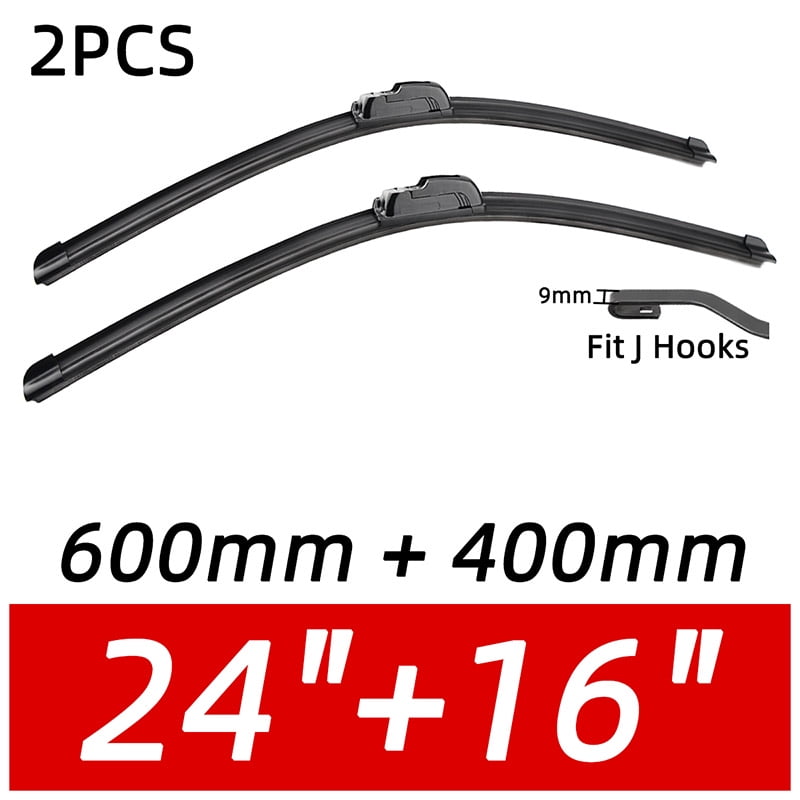 Wiper Blades Universal Car Windshield Wiper J Hooks U type Soft Rubber ...