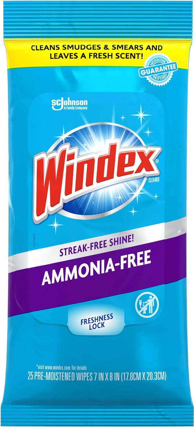 Wipes Glass Cleaning Ammonia Free, Pre-Moistened Wipes for Cleaning All ...