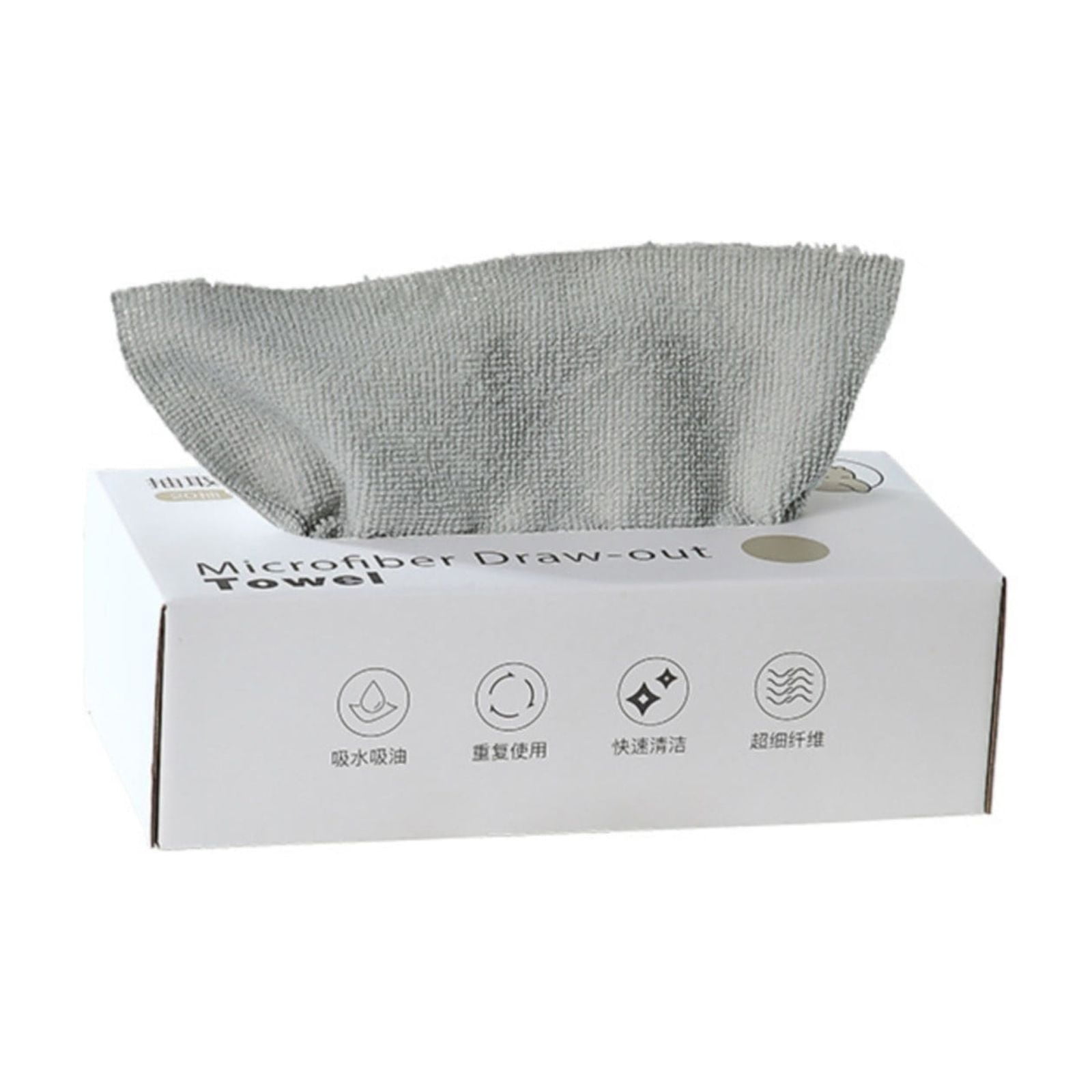 Wipes Reusable Microfiber Cleaning and Drying Wipes with Dispenser Box ...