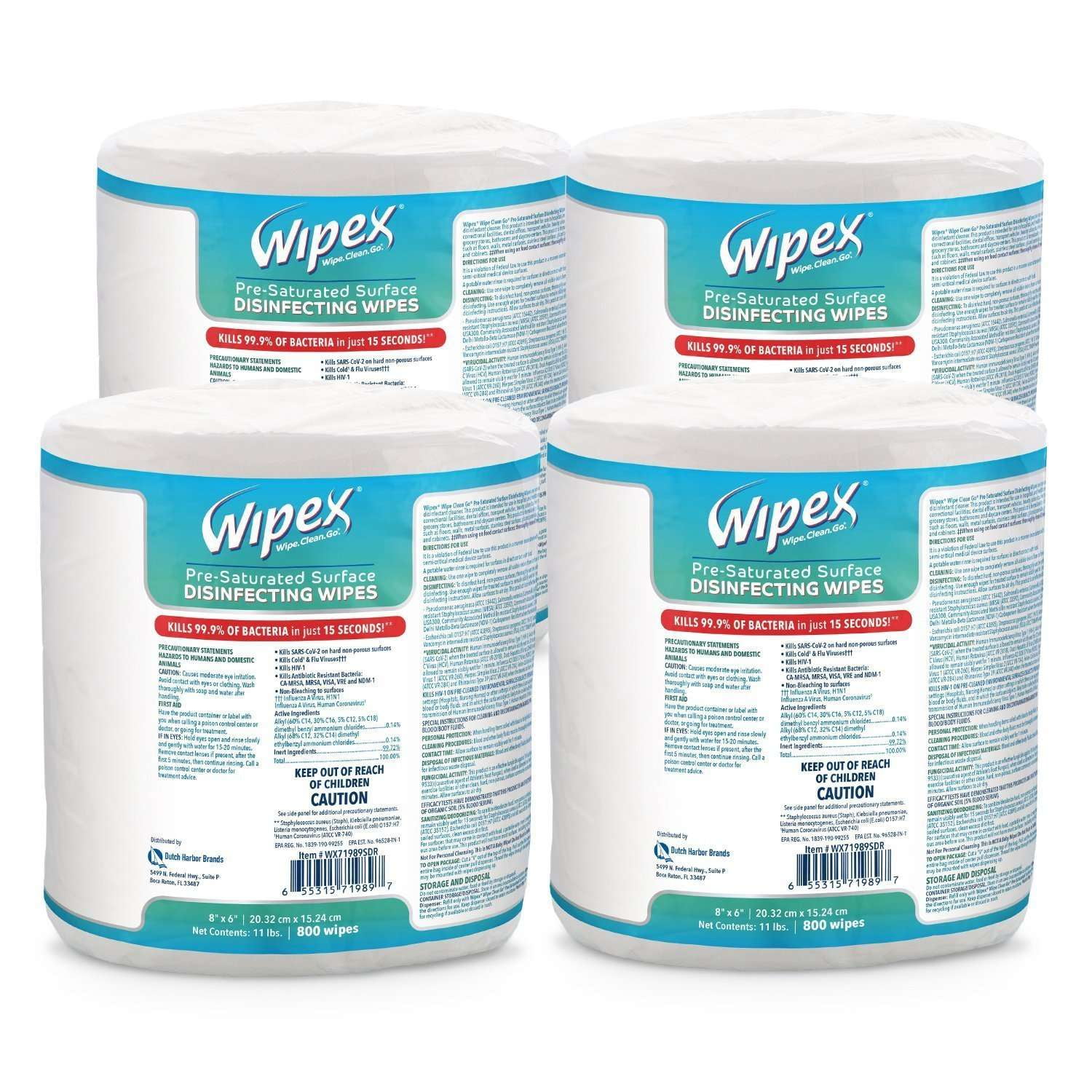 Wipex Antibacterial Disinfectant Gym Wipe Refills - Sanitary Cleaning ...
